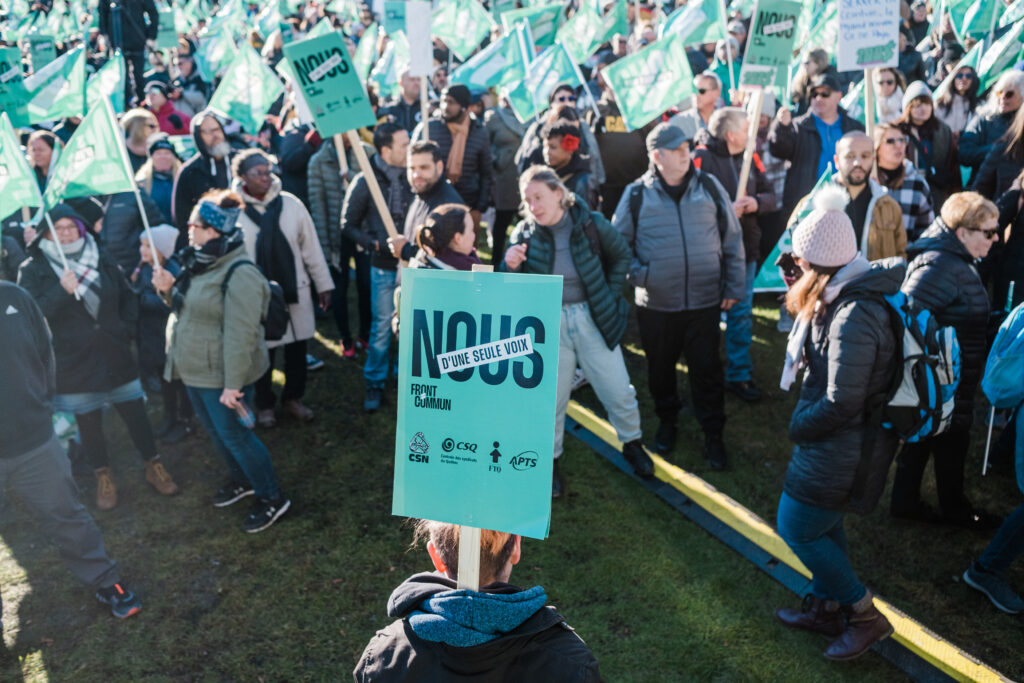 Accueil - Front commun